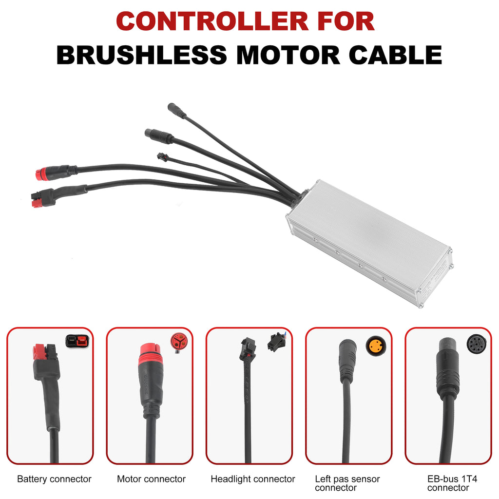 Wiring Diagram of BAFANG G062 G0900 48V 750W Rear/Front Hub Motor Controller